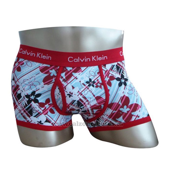 Boxer Calvin Klein Hombre 365 Prints Colors Rojo02 - Baratos